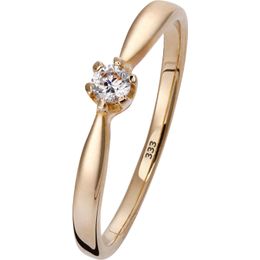 CR&Eacute;ATION L Damen Ring Gelbgold 375 Gr&ouml;&szlig;e 16