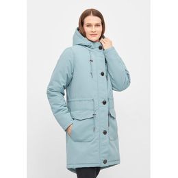 Derbe Regenparka in Hellblau - 54% | Größe 36 | Damen-outdoorjacken