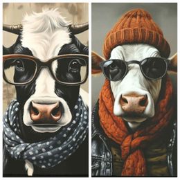 COR MULDER Bilder-Set COW MIT BRILLE