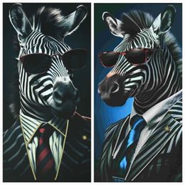 COR MULDER Bilder-Set ZEBRA MIT BRILLE