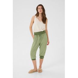 Cream Caprihose "Linee" in Grün - 61% | Größe 40 | Damenhosen