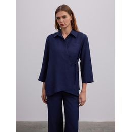 BGN Bluse in Dunkelblau - 91% | Gr&ouml;&szlig;e 36 | Damen-blusen
