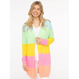 Zwillingsherz Cardigan in Bunt - 56% | Größe M | Damen-pullover-cardigans