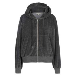 Herrlicher Sweatjacke in Anthrazit - 66% | Größe XL | Damen-sweatshirts-jacken