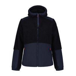 Icepeak Fleecejacke "Eads" in Schwarz/ Dunkelblau - 68% | Größe L | Herren-outdoorjacken