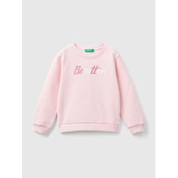 Benetton Sweatshirt in Rosa - 33% | Größe 116 | Kinder-sweatshirts-jacken