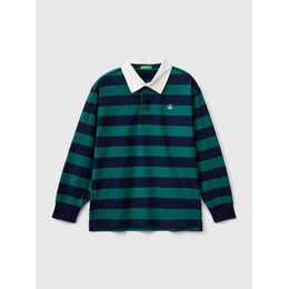 Benetton Poloshirt in Dunkelblau/ Grün - 47% | Größe 130 | Kinder-oberteile