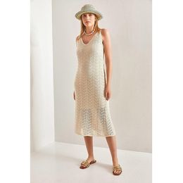 Bianco Lucci Strickkleid in Beige - 60% | Damen-kleider