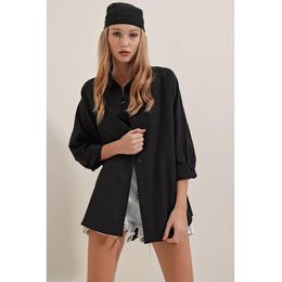 Trendyol Hemd in Schwarz - 57% | Größe 38 | Damen-blusen