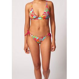 Skiny Bikini-Hose in Türkis/ Rot - 62% | Größe 38 | Damen-bademode