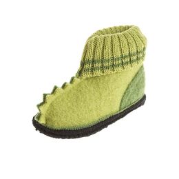 Kitz-Pichler Hüttenschuhe "Trixi" in Hellgrün/ Grün - 44% | Größe 31 | Kinderhausschuhe
