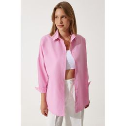 Happiness Istanbul Hemd in Rosa - 57% | Größe 40 | Damen-blusen