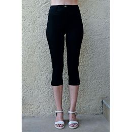 Bleu d'Azur Caprihose "Cagliari" in Schwarz - 83% | Größe 46 | Damenhosen