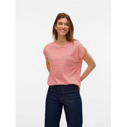 V&eacute;ro Moda Vero Moda Shirt in Rot/ Wei&szlig; - 20% | Gr&ouml;&szlig;e S | Damen-tops