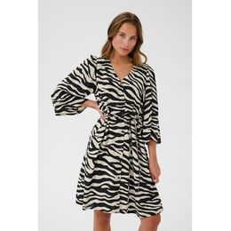 Kaffe Kleid in Creme/ Schwarz - 67% | Größe 40 | Damen-kleider