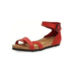 Comfortfusse Leder-Sandalen in Rot - 45% | Größe 40 | Damen-sandalen