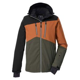 Killtec Ski-/ Snowboardjacke in Khaki/ Orange - 51% | Größe S | Herren-outdoorjacken