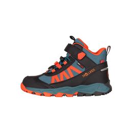 Trollkids Wanderboots "Tronfjell Hiker Mid" in Petrol - 27% | Größe 28 | Kinder-outdoor-sport-schuhe
