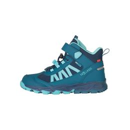 Trollkids Wanderboots "Tronfjell Hiker Mid" in Türkis - 24% | Größe 36 | Kinder-outdoor-sport-schuhe