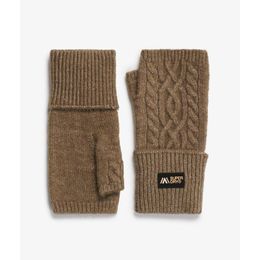 Superdry Damen Cable Luxe Handw&auml;rmer Handschuhe Khaki - Gr&ouml;&szlig;e: 1Gr&ouml;&szlig;e 2159120700026NY8007