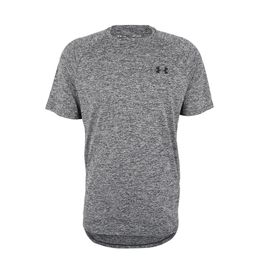Under Armour Funktionsshirt 'Tech 2.0' Herren Größe XL graumeliert / schwarz