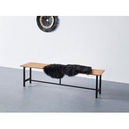 Essbank Home Affaire "Sare", beige (natur), B:170cm H:46cm T:40cm, Sitzbänke, Mit Echtholzfurnier aus Eiche
