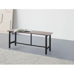 Essbank Home Affaire "Sare", grau (graphit), B:130cm H:46cm T:40cm, Sitzbänke, Mit Echtholzfurnier aus Eiche
