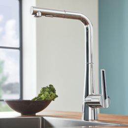 Grohe Zedra Küchenarmatur, ausziehbar, schwenkbar, 32553002,