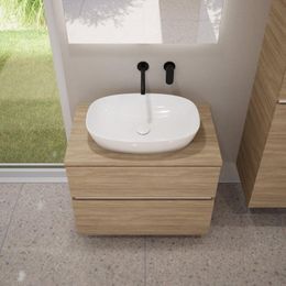 evineo ineo5 evo Unterschrank B: 80 cm mit 2 Auszügen, ineo3 Waschtisch B: 60 cm weiß,, BE0957OA+BE0963OA+BE0929WH,