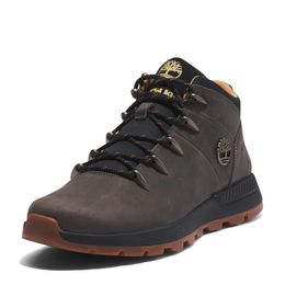Schnürboots Timberland "SPRINT TREKKERMID LACE UP SNEAKER", Gr. 43, grau (castlerock), Leder, Synthetik, Schuhe, Winterschuhe, Sneakerboots, Winterboots, Topseller