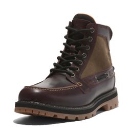 Schnürboots Timberland "BRITTON ROADMID LACE UP BOOT", Gr. 50, burgundy full grain, Leder, Schuhe, Winterstiefel, Schnürstiefel, Winterschuhe
