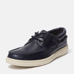 Bootsschuh Timberland "PORTOFINO PIER BOAT SHOE", Gr. 41, blau (dunkelblau full grain), Leder, Sportlich, Schuhe, aus Premium Timberland Leder