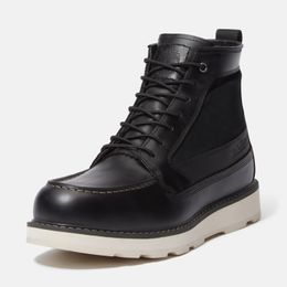 Schnürboots Timberland "BRITTON MILLSMID LACE UP WATERPROOF BOOT", Gr. 41,5, schwarz (schwarz full grain), Leder, Schuhe, Winterstiefel, Schnürstiefel, Winterschuhe, wasserdicht