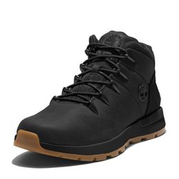 Timberland Herren Schnürboots "SPRINT TREKKERMID LACE UP SNEAKER", Gr. 41jet schwarz, Leder, Schuhe, Winterschuhe, Sneakerboots, Winterboots