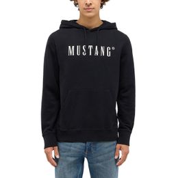 Sweatshirt Mustang "Herren Style Bronson", Herren, Gr. XXL, schwarz, 100% Baumwolle, regular fit, Sweatshirts