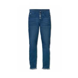 Tchibo - High-Waist-Jeans - M&auml;dchen - Gr. 146/152 - dunkelblau
