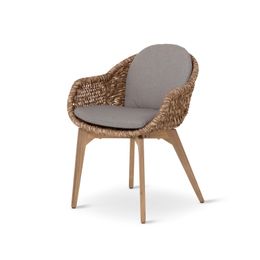 Tchibo - Premium-Schalenstuhl mit Polyrattangeflecht - 62x62,5x80cm - beige - Polyester / Polyethylen / Polypropylen