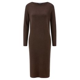Fadenmeister Berlin - Strickkleid mit U-Boot-Ausschnitt, braun, Gr. 36 / S - Baumwolle