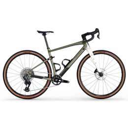 BMC URS 01 Two GRAVEL - S - Gravel - Metallic Green / Pearl White