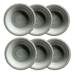 Mäser Mäser Suppenteller-Set, Steingut LUMACA