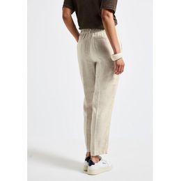Street One Leinen-Hose in Creme - 32% | Gr&ouml;&szlig;e W40/L28 | Damenhosen