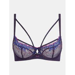 Chantelle Spacer-BH in Pflaume/ Blau - 61% | Größe 75E | Damen-bhs