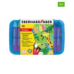 Eberhard Faber 2er-Set: Wachsmalkreide "Colori" in Bunt - 2x 10 Stück - 14% | Kinder-kreativspielzeug