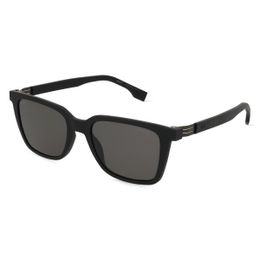 BOSS 1574/S | Herren-Sonnenbrille | Fassung: Vollrand, Quadratisch, Kunststoff, Schwarz | Glasfarbe: Grau