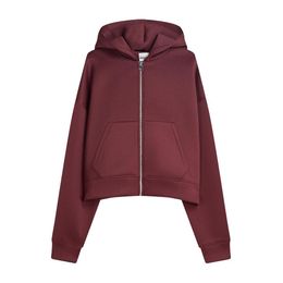 Bershka Sweatjacke Damen Größe L weinrot