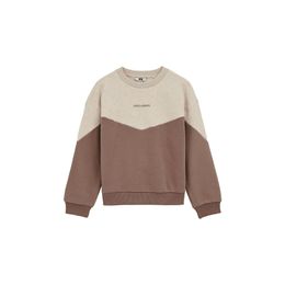 WE Fashion Sweatshirt Mädchen Größe 110/116 beigemeliert / braun