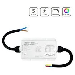 MiBoxer RGB+CCT LED Controller IP67 5 Kanal 12/24V Multifunktion LED Strip Panel...