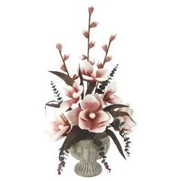 Kunstpflanze I.GE.A. "Soft-Magnolie", rosa, B:39cm H:65cm T:23cm, Keramik, Kunststoff, Polyester, Kunstpflanzen, Kunstpflanze