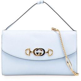 Gucci Hobo Bags - Small Leather Zumi Satchel - Gr. unisize - in Blau - f&uuml;r Damen