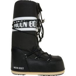 Moon Boot Moonboot Stiefel - Nylon boots 'ICON NYLON' - Gr. 39 (EU) - in Schwarz - für Damen